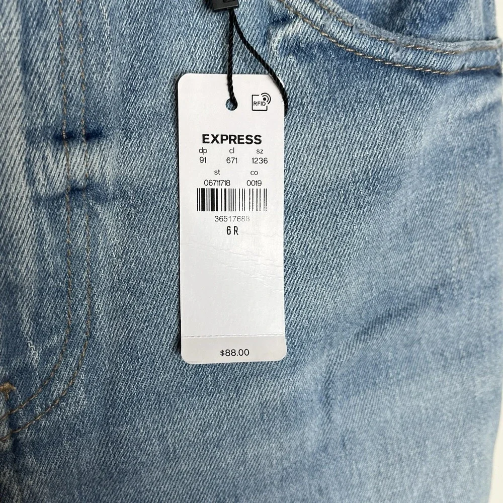 Express | Jeans | Express Straight Ankle High Rise Jeans Womens 6 Light ...